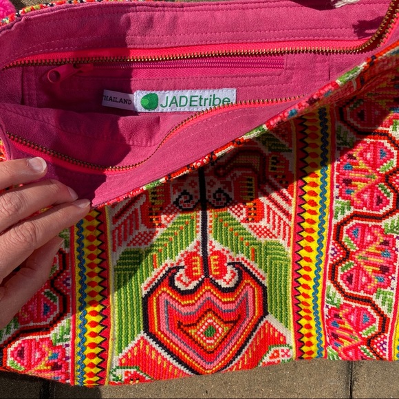 Jadetribe | Bags | Nwt Jadetribe Eliz Pom Clutch | Poshmark